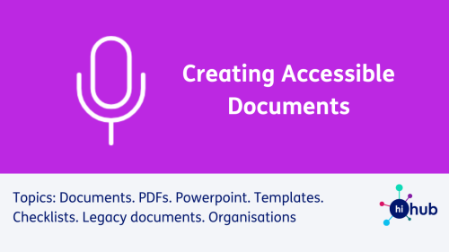 Creating Accessible Documents - Hassell Inclusion